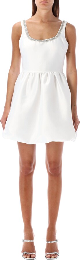 Self-Portrait Tafeta Diamond Mini Dress - ShopStyle