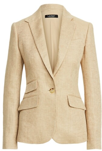Lauren Ralph Lauren Ralph Lauren Herringbone Linen Blazer - Size 8 ...