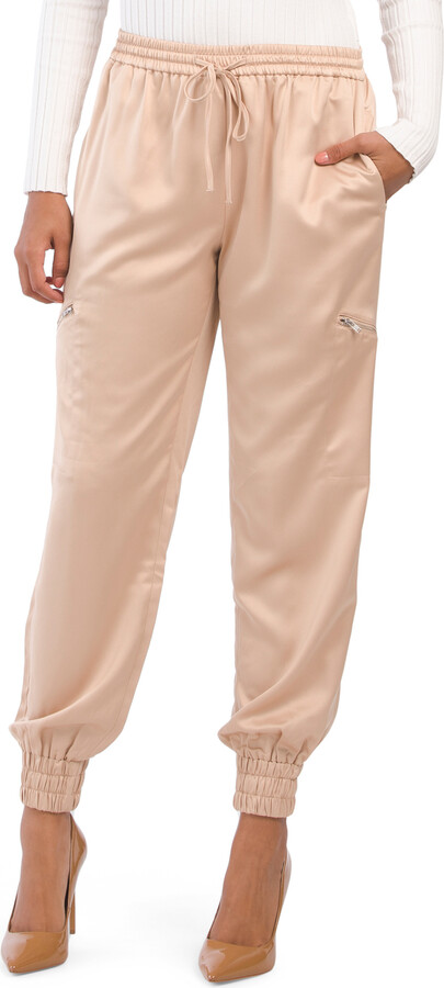 Rachel Parcell Satin Joggers - ShopStyle Activewear Pants