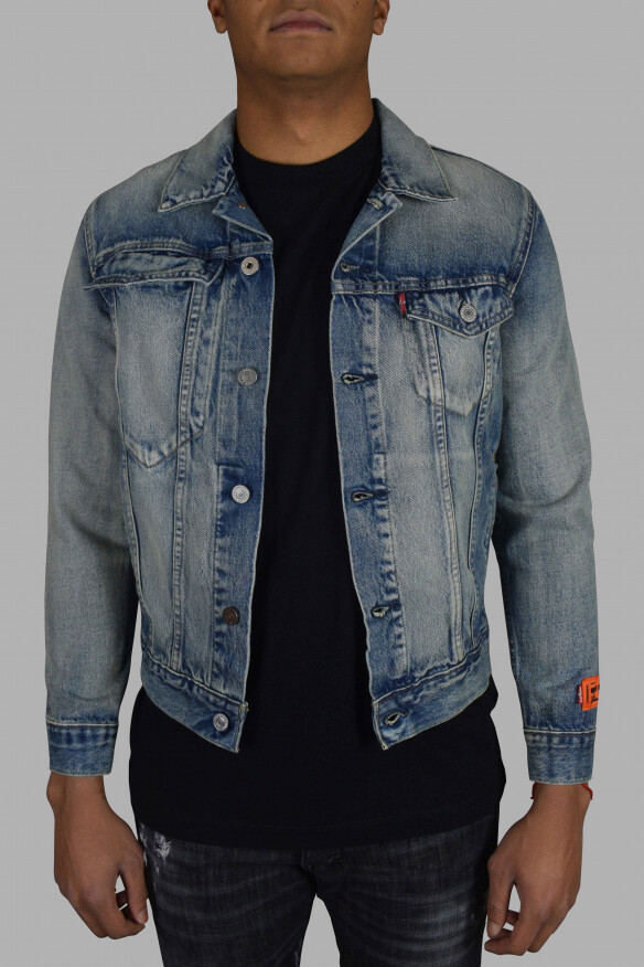 Heron Preston Men's Luxury Jacket X Levi's Washed Denim Jacket - ShopStyle
