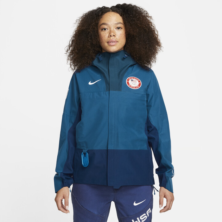 Nike Women's ACG Storm-FIT ADV "Chain of Craters" Jacket in Blue ...