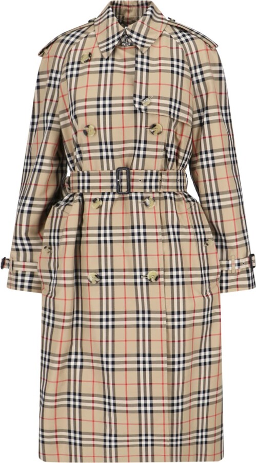 Burberry Check Trench Coat - ShopStyle