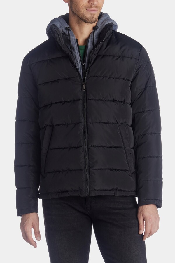 Kenneth Cole Hooded Puffer Jacket - ShopStyle