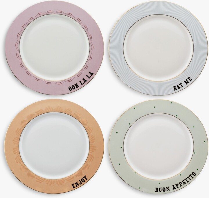 Yvonne Ellen Slogan Bone China Dinner Plate - ShopStyle