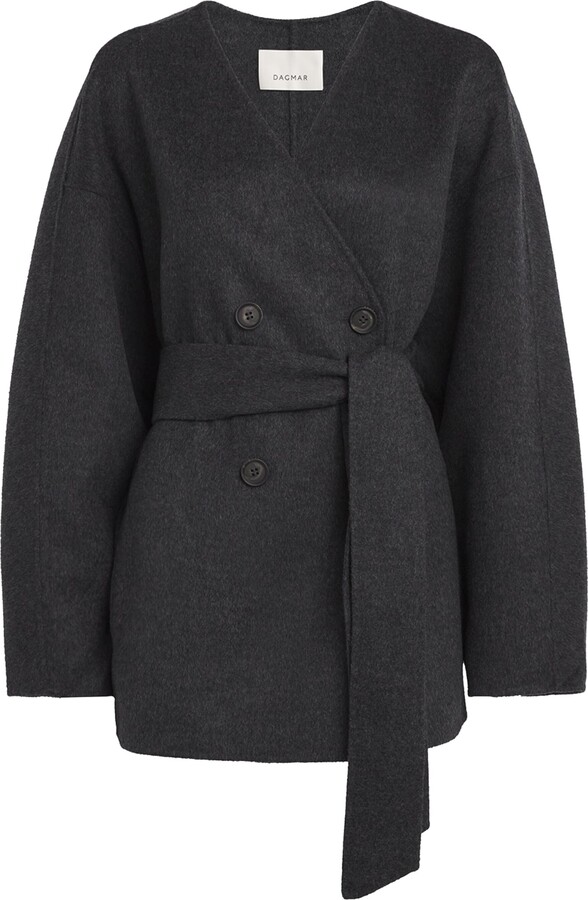 House Of Dagmar Wool Double-Breasted Jacket - ShopStyle