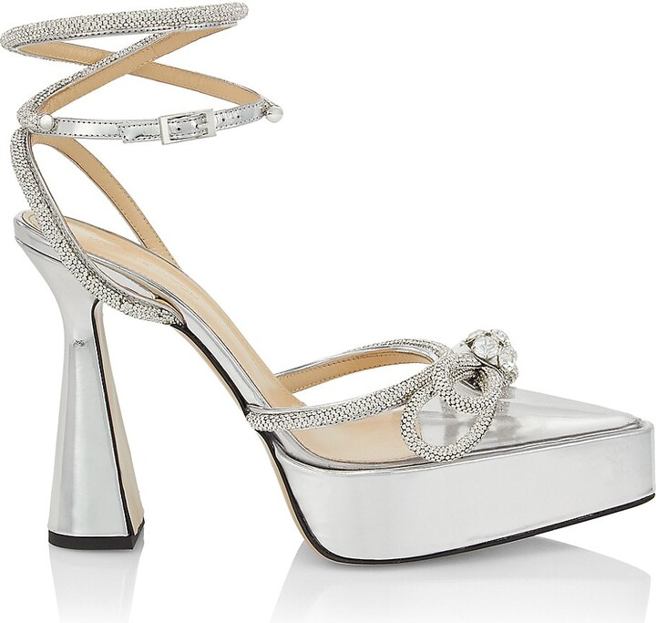 MACH & MACH Double Bow PVC Platform Pumps - ShopStyle