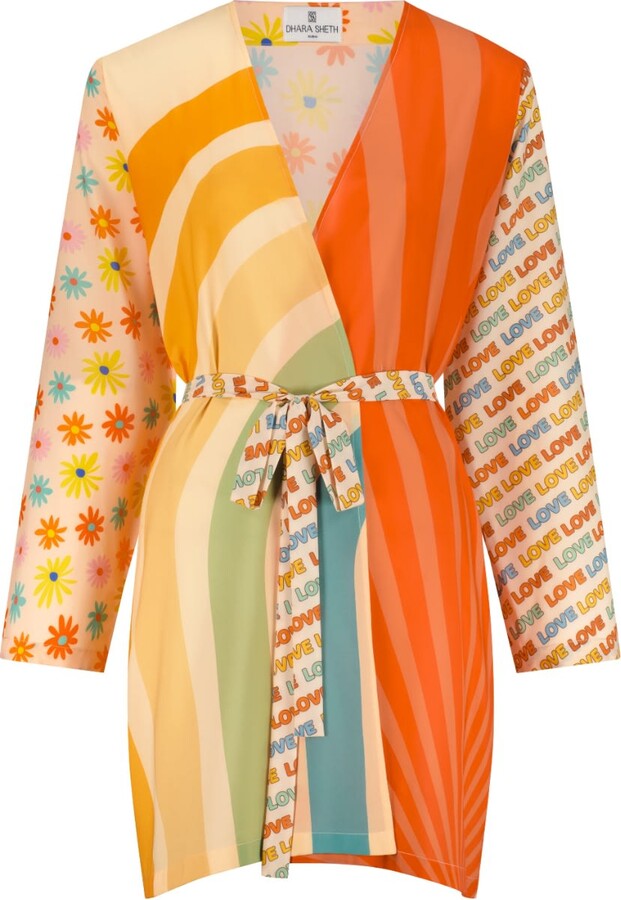 Dhara Sheth Dubai Women's Shore Short Kimono - Multicolour - ShopStyle ...