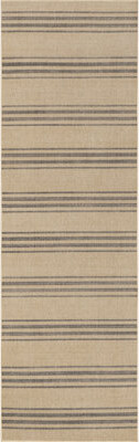 Lauren Liess x Rugs USA Lavina Striped Easy Jute Machine Washable Area ...