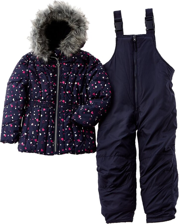 Rothschild Kids Foil Print Puffer Snowsuit - ShopStyle Girls' Outerwear