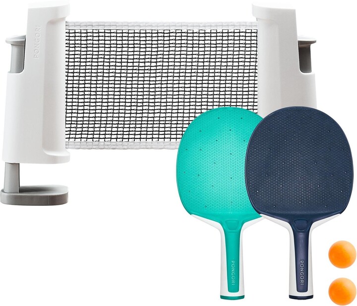 Decathlon Table Tennis Set With Posts, Adjustable Rollnet, 2 Bats And 2 ...
