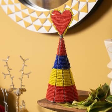 Zimbabwe an Beaded Tree Top Decoration 'heart' - ShopStyle
