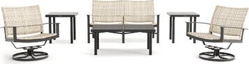 Winston Jasper Loveseat, Swivel Lounge Chair and Side Table 6 Piece ...