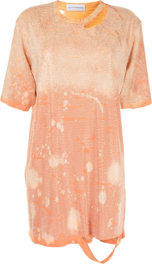Faith Connexion distressed oversized T-shirt - ShopStyle
