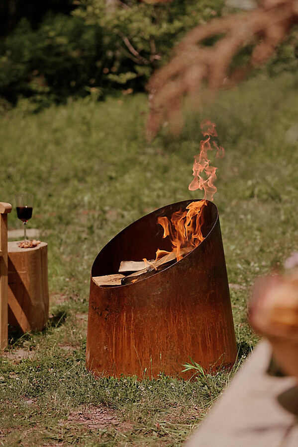 terrain Weathering Steel Angled Cylinder Fire Pit at - ShopStyle