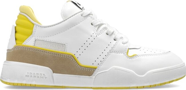 Isabel Marant Emree Panelled Lace-Up Sneakers - ShopStyle