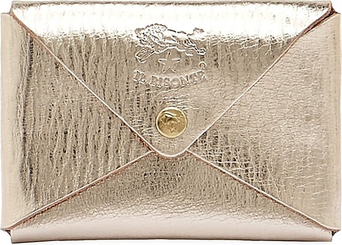 Il Bisonte Classic Metallic Leather Envelope Card Case - ShopStyle