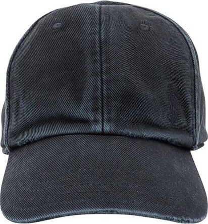 Saint Laurent Cassandre Logo Embroidered Baseball Cap - ShopStyle Hats