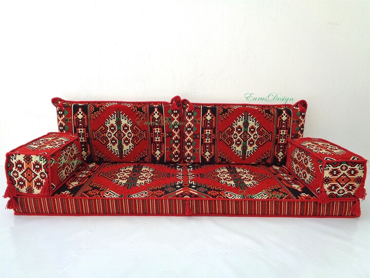Etsy Oriental Floor Seating Sofa, Arabic Style Majlis Sofa Set, Couch ...
