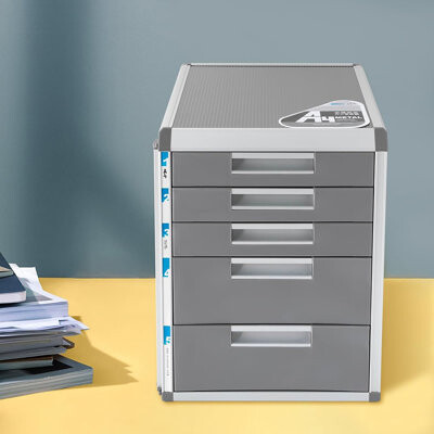 Inbox Zero File Cabinet, 5 Drawer Lateral Filing Cabinet With Lock Desk ...