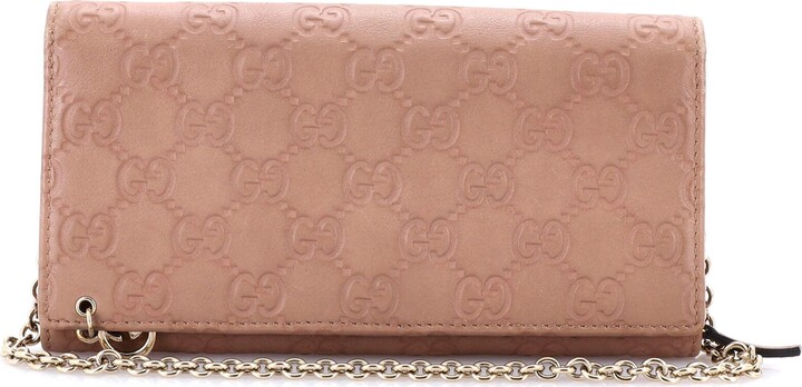 Gucci Signature Wallet on Chain Guccissima Leather - ShopStyle