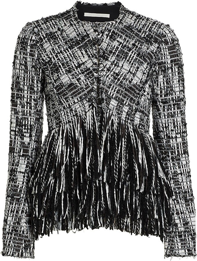 Jason Wu Collection Fringe Tweed Jacket - ShopStyle