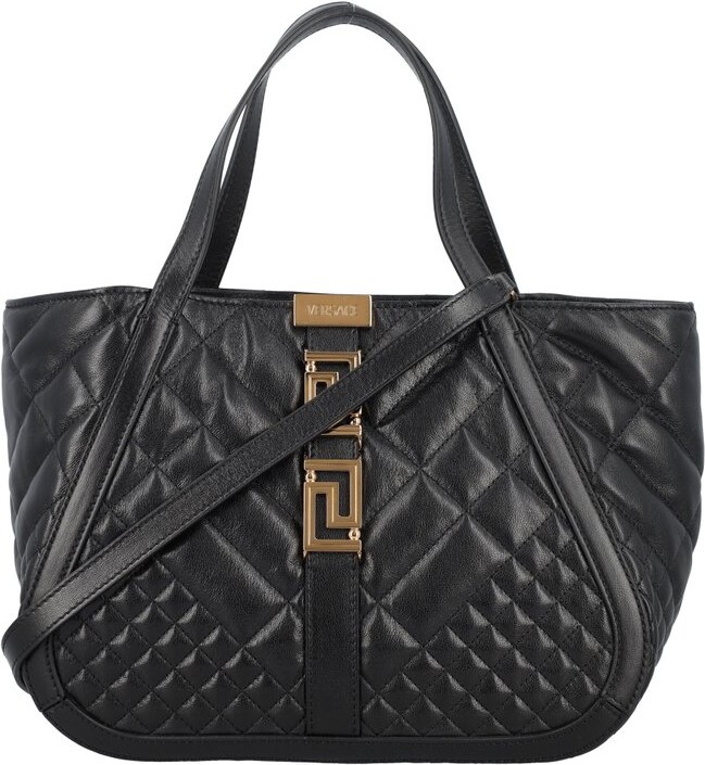Versace Greca Goddess Quilted Top Handle Bag - ShopStyle