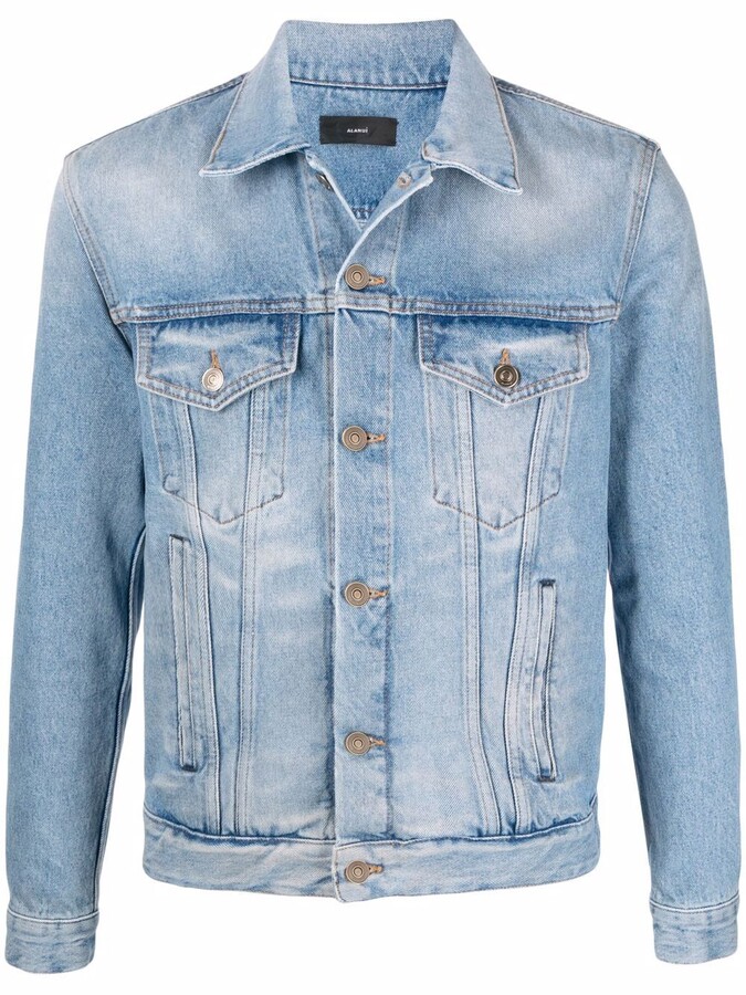 Alanui Crochet-Panel Denim Jacket - ShopStyle