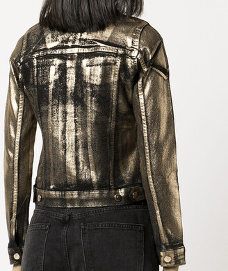 Madison.Maison Metallic Denim Jacket - ShopStyle