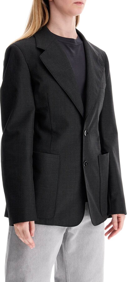 Lemaire "lightweight Wool Barathea Jacket - ShopStyle Blazers