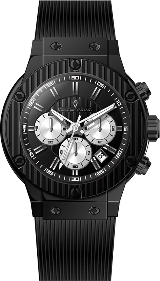 Christian Van Sant Men's Monarchy Red Dial Watch - ShopStyle