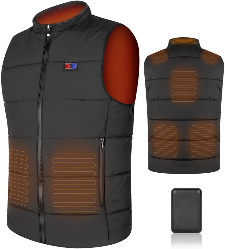 BGFAE Heated Jacket Heated Gilet for Men 8 Heating Zone 3 Gear Electric ...