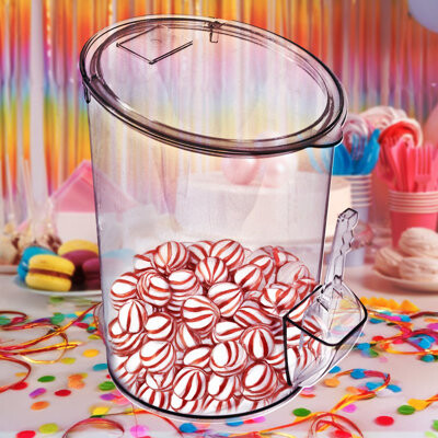 Azar Displays 3.7 Gallons Clear Acrylic Candy Bin with Scooper ...
