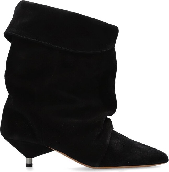 Isabel Marant Edrik Pointed Toe Ankle Boots - ShopStyle