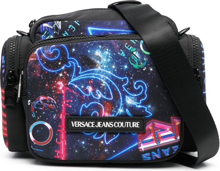 Versace Jeans Couture Logo-Patch Messenger Bag - ShopStyle
