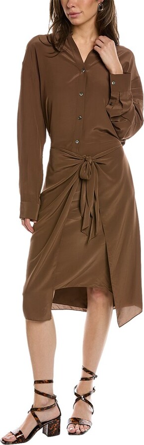 Theory Sarong Shirtdress - ShopStyle Day Dresses
