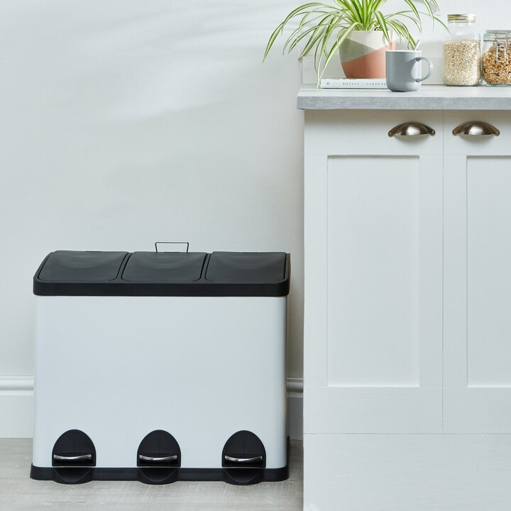 Dunelm White 45L Recycling Bin White - ShopStyle Decor