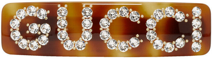 Gucci Tortoiseshell Crystal Barrette - ShopStyle Beauty Products