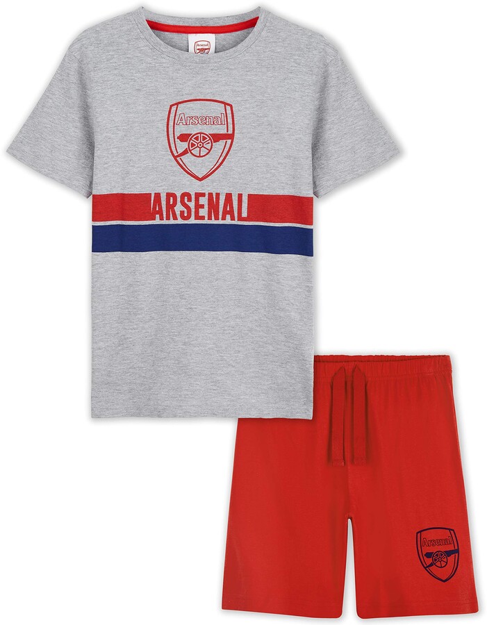 Arsenal F.C. Boys Pyjamas Kids Shorts PJs Official Football Gifts for ...