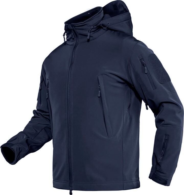 MAGCOMSEN Hiking Jackets Mens Waterproof Softshell Jackets Winter ...