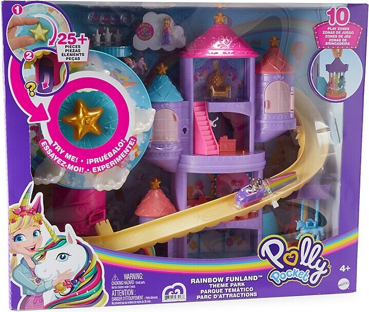 Polly Pocket Kid's Rainbow Funland Theme Park Playset - ShopStyle Baby ...