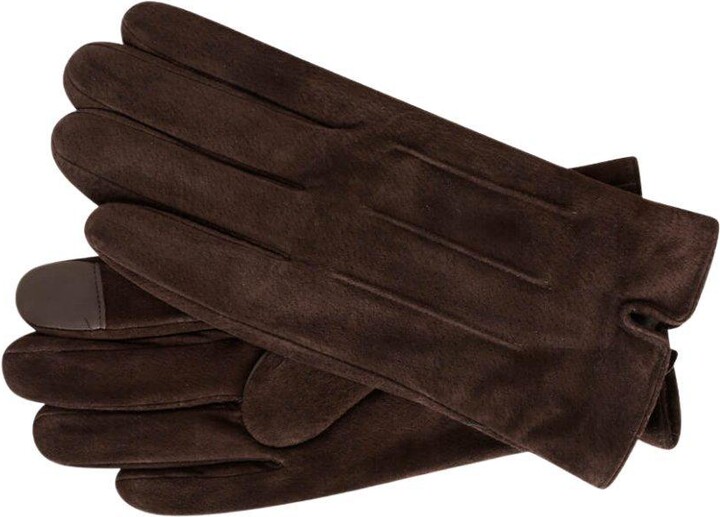 Brown Suede Gloves - ShopStyle