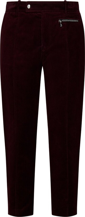 Balmain Straight Leg Cropped Trousers - ShopStyle