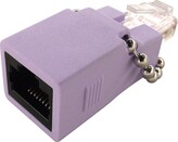 Shaxon Cat6 RJ48C to RJ45 T1/E1 Gigabit Crossover Adapter Light Purple ...