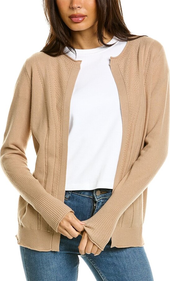 Malo Cashmere Pointelle Wool & Cashmere-Blend Cardigan - ShopStyle