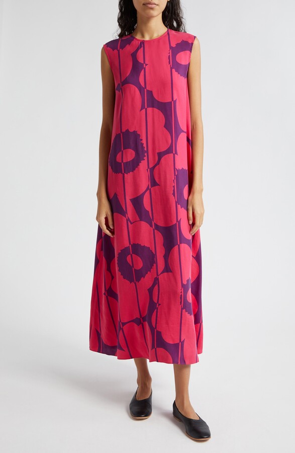 Marimekko Migot Vesi Unikko Sleeveless Shift Dress - ShopStyle