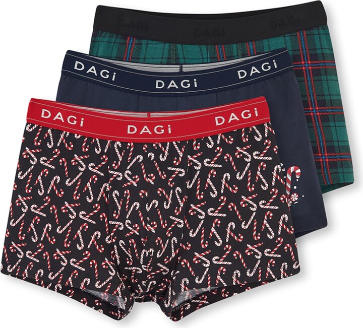 Dagi Men's 3 Pack Slim Fit Regular Waist Boxer Shorts - ShopStyle