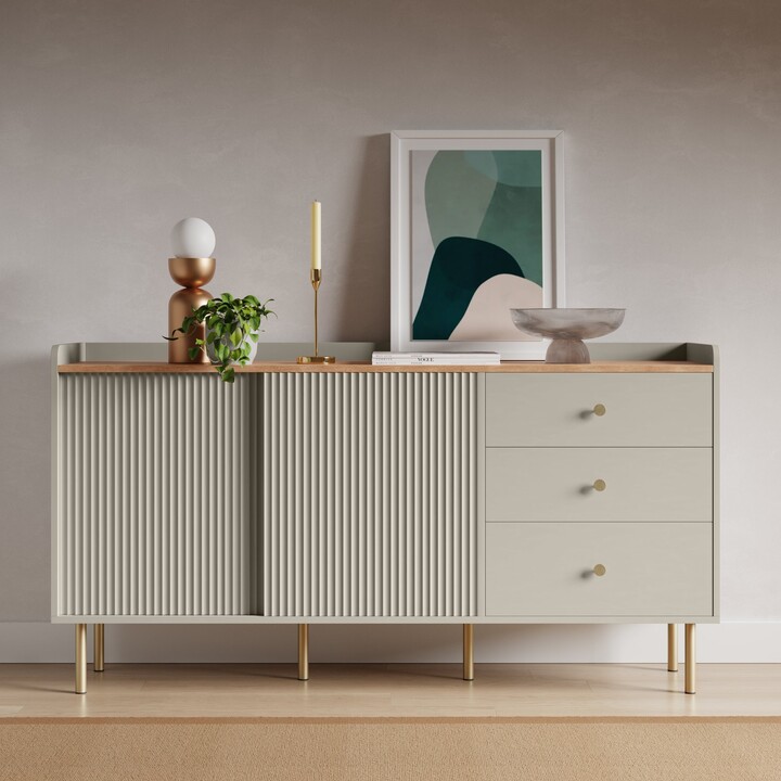 Dunelm Georgi Wide Sideboard Georgi Natural - ShopStyle