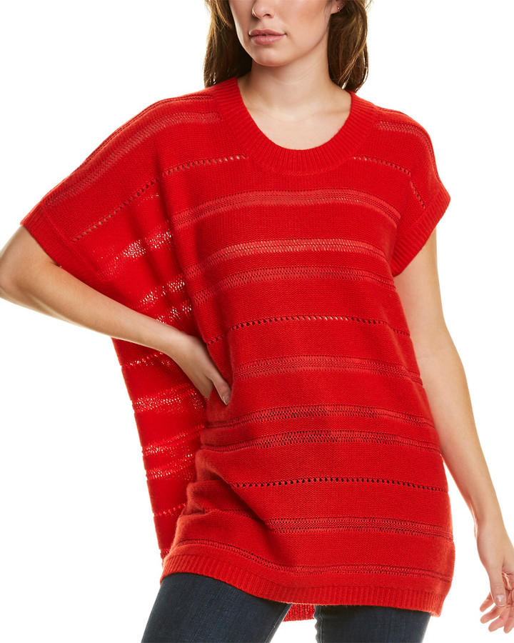 Tsesay Asymmetrical Wool & Cashmere-Blend Tunic - ShopStyle Petite Tops