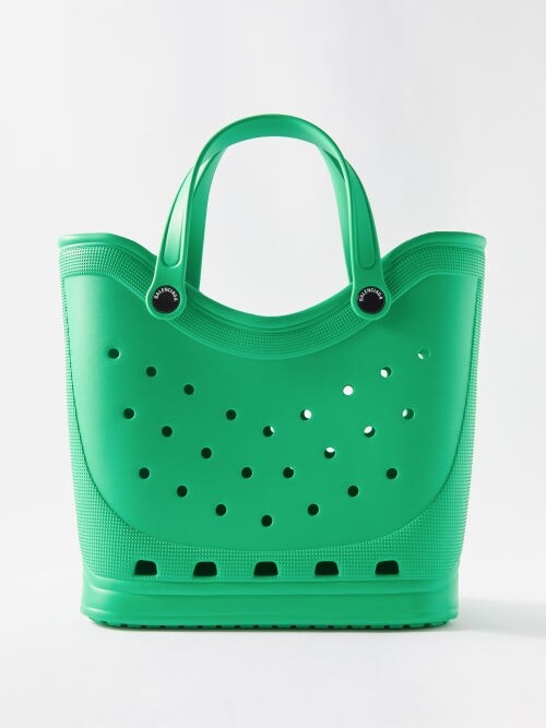 Balenciaga X Crocs Rubber Tote Bag - Green - ShopStyle