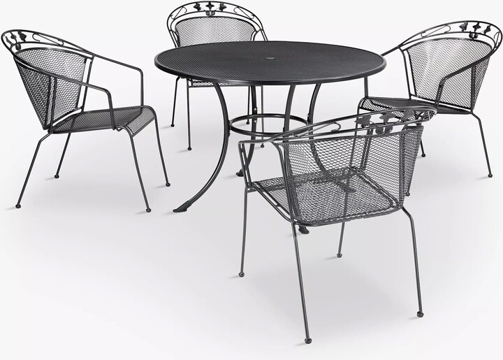 Kettler John Lewis Henley by 4-Seater Round Garden Dining Table ...